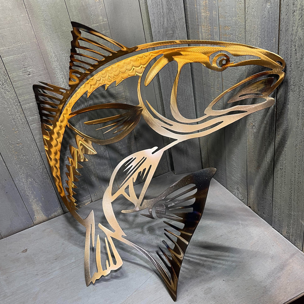 Redfish Nautical Decor | Woodpost Metalworks