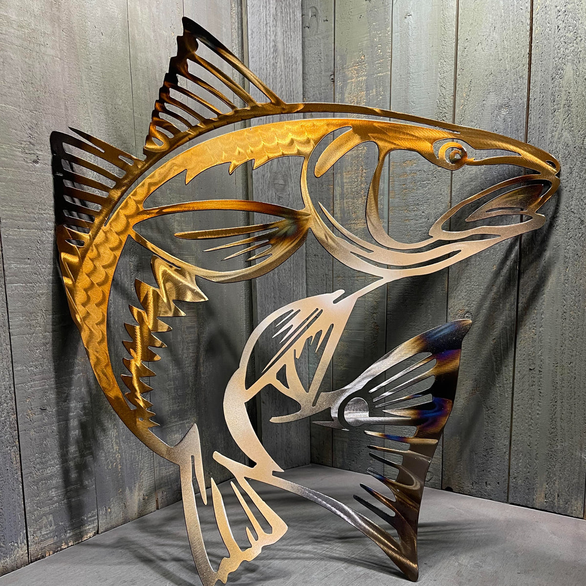 Redfish Nautical Decor | Woodpost Metalworks