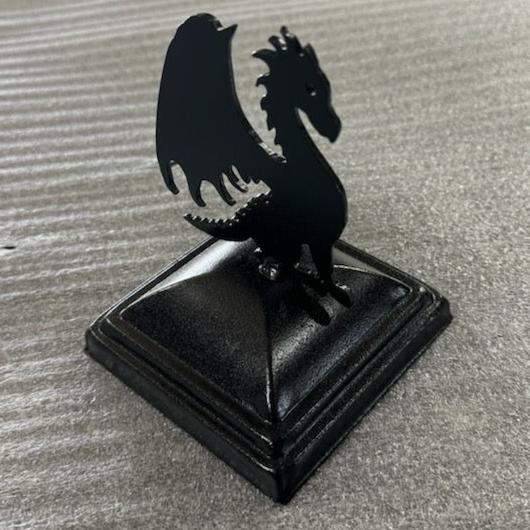 Dragon Fence Post Topper– Woodpost Metalworks